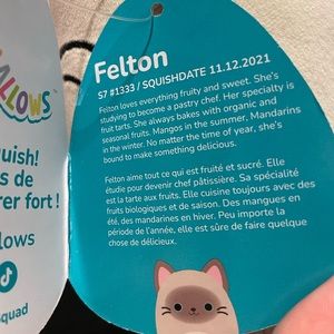 Squishmallows | Toys | Bnwt Squishmallows Felton The Siamese Cat 75in ...